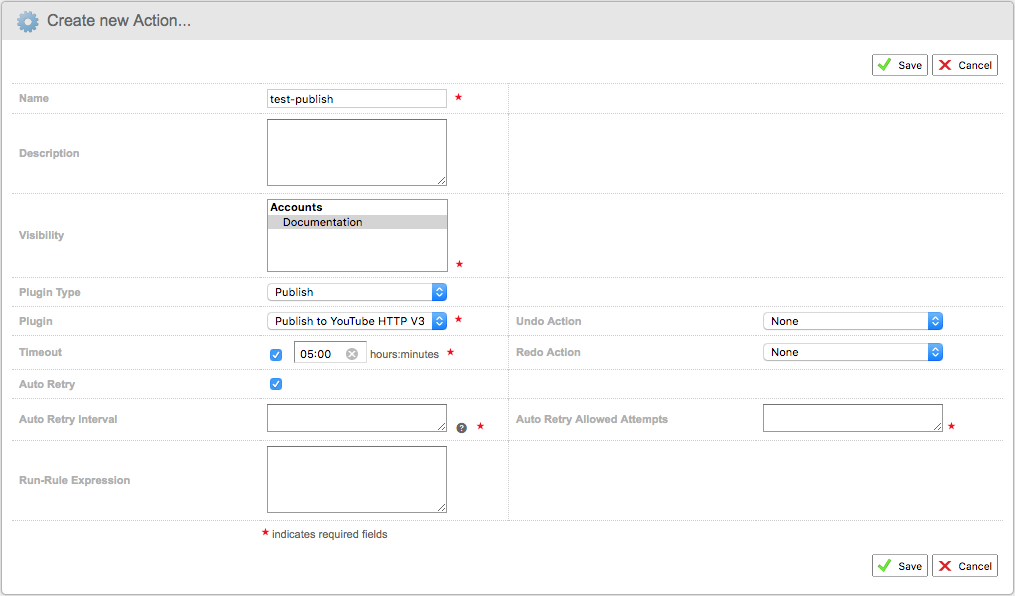 Creating a New Action :: Dalet Flex Documentation