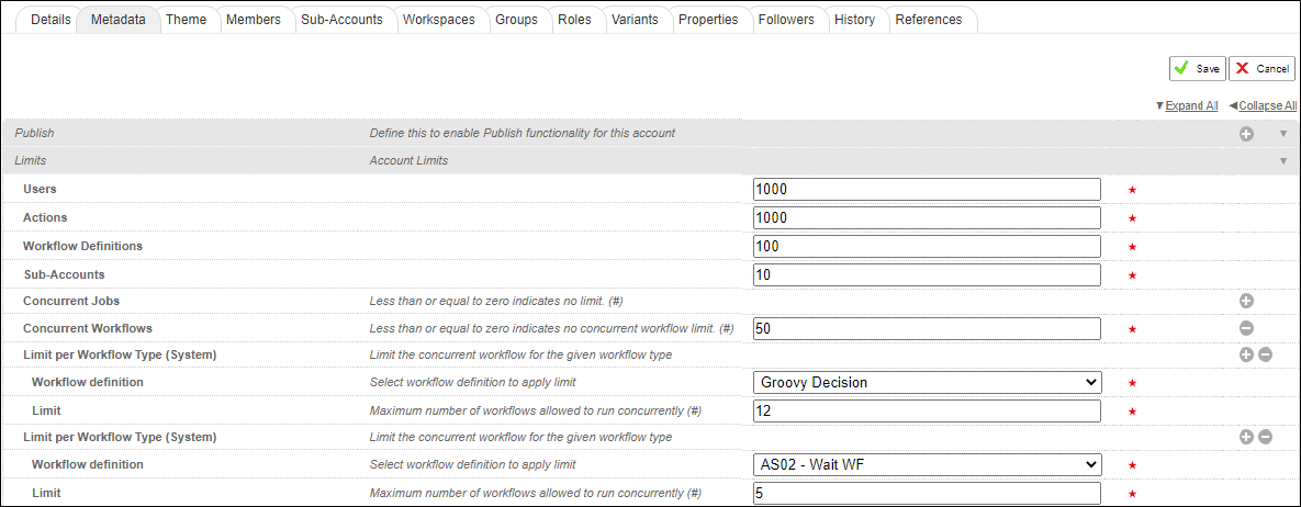 Configuring Concurrent Workflow Quotas Dalet Flex Documentation