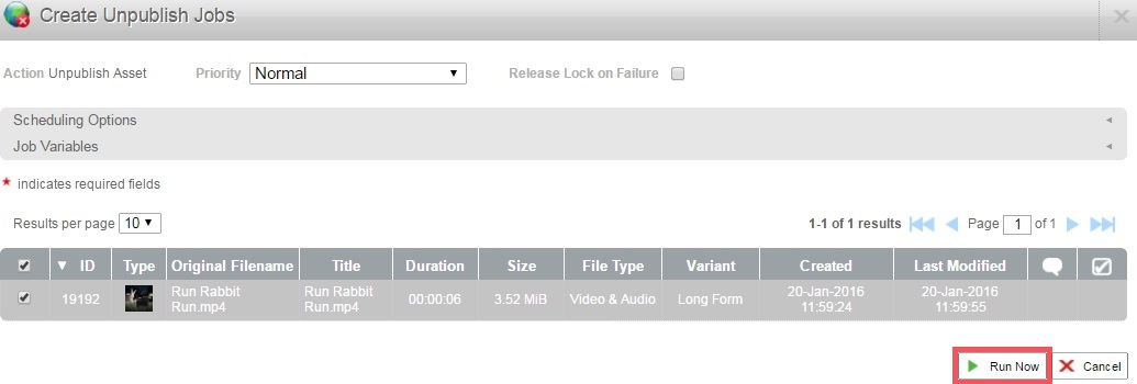 Publishing, Un-publishing, and Re-publishing :: Dalet Flex Documentation