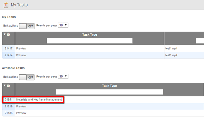 Task Management :: Dalet Flex Documentation