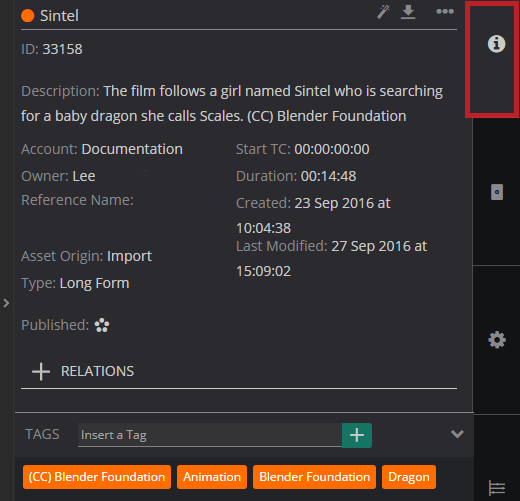 Manage Asset View :: Dalet Flex Documentation
