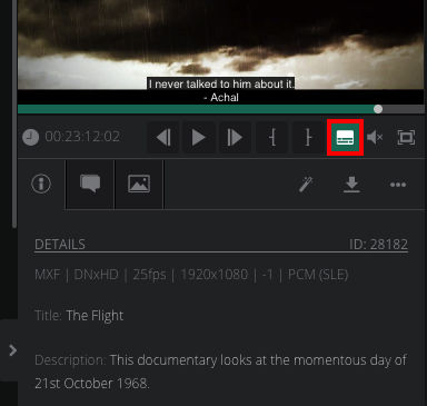 Subtitles :: Dalet Flex Documentation