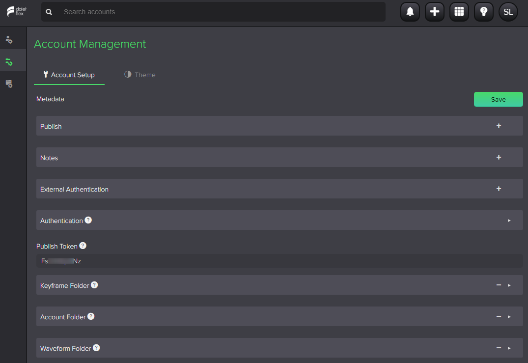Account Management :: Dalet Flex Documentation