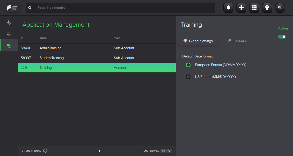 Application Settings :: Dalet Flex Documentation