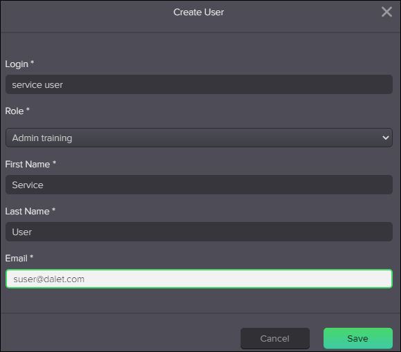 User Management :: Dalet Flex Documentation