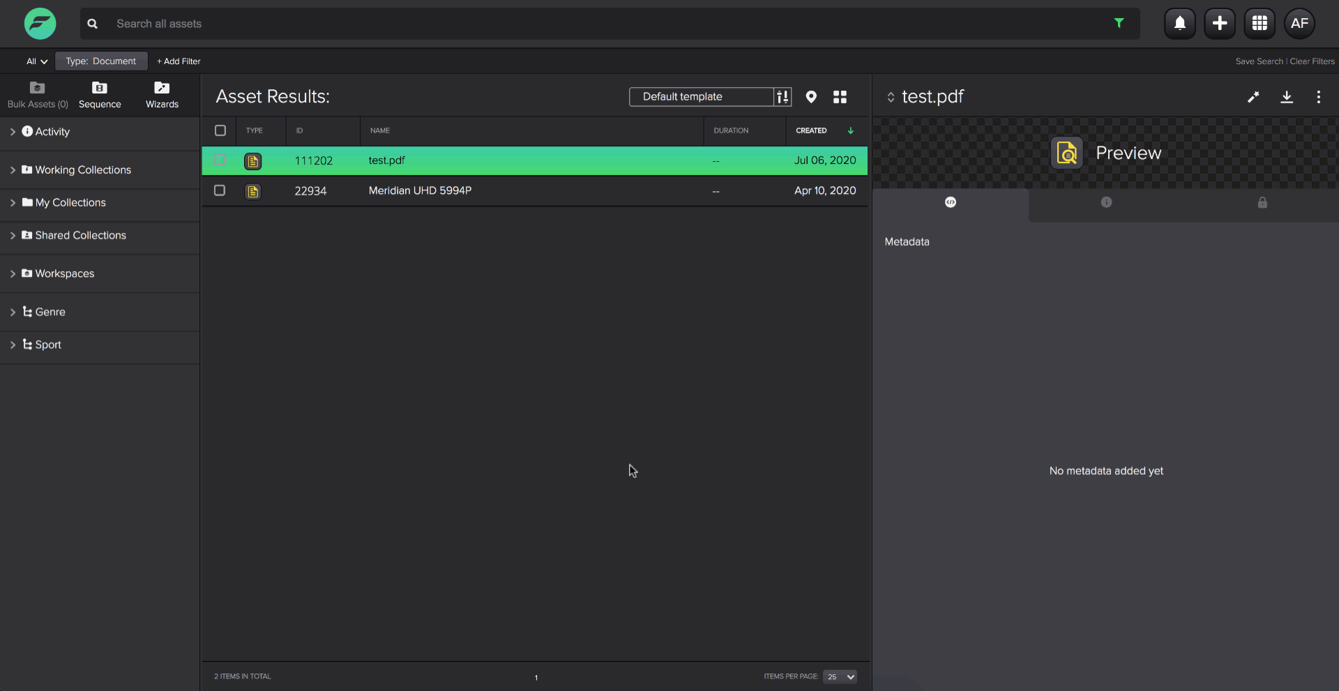Preview Panel :: Dalet Flex Documentation
