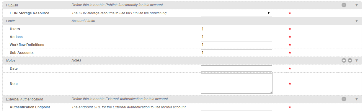 Accounts :: Dalet Flex Documentation