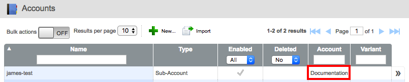 Accounts :: Dalet Flex Documentation
