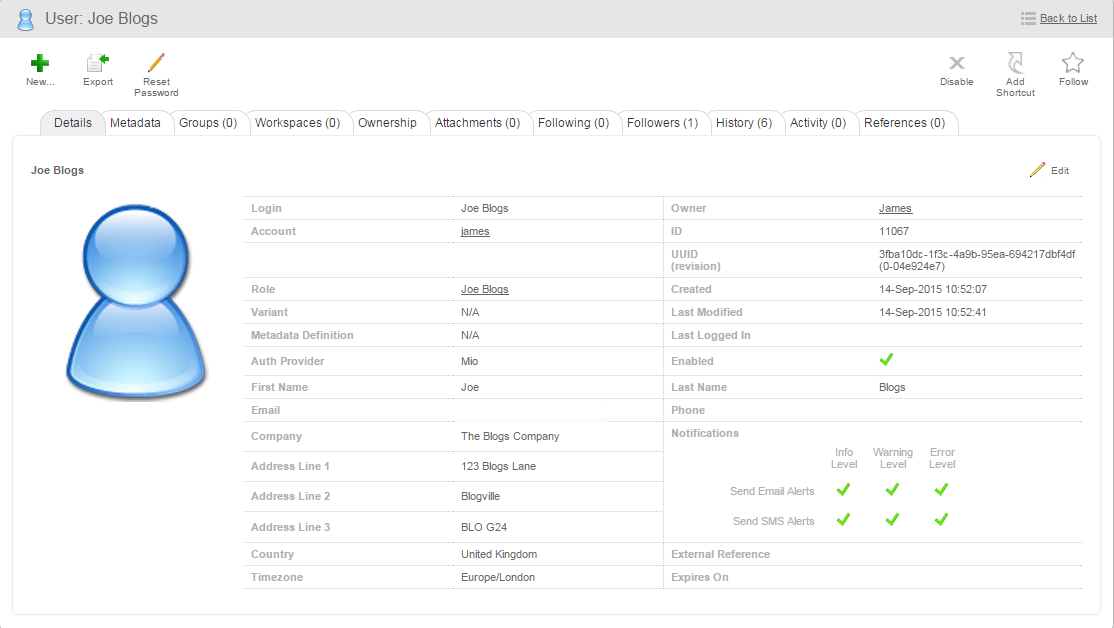 Users :: Dalet Flex Documentation