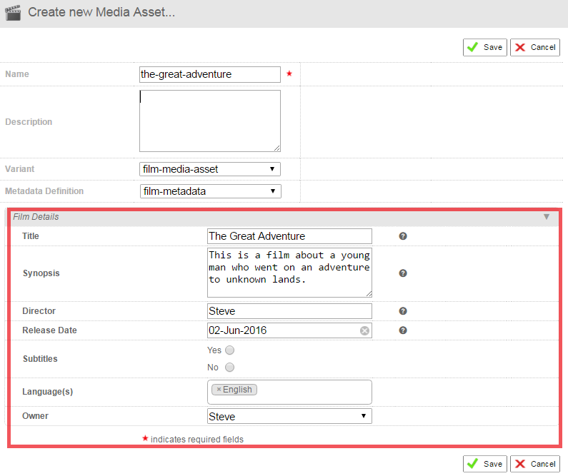 Metadata Structure :: Dalet Flex Documentation