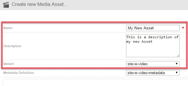 Creating Assets :: Dalet Flex Documentation