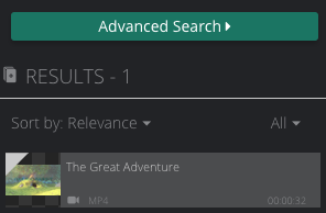 Search :: Dalet Flex Documentation