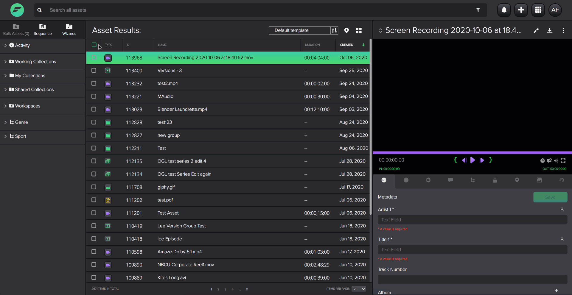 Asset Types :: Dalet Flex Documentation