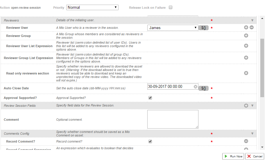 Creating Review Sessions :: Dalet Flex Documentation